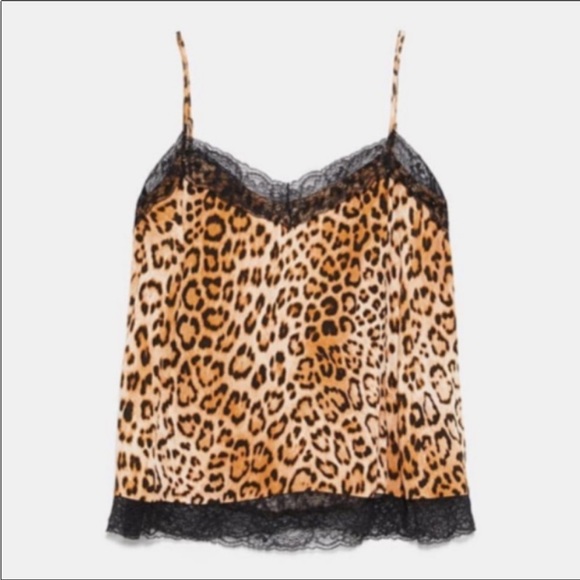 Zara | Tops | Zara Leopard Print Cami Top | Poshmark